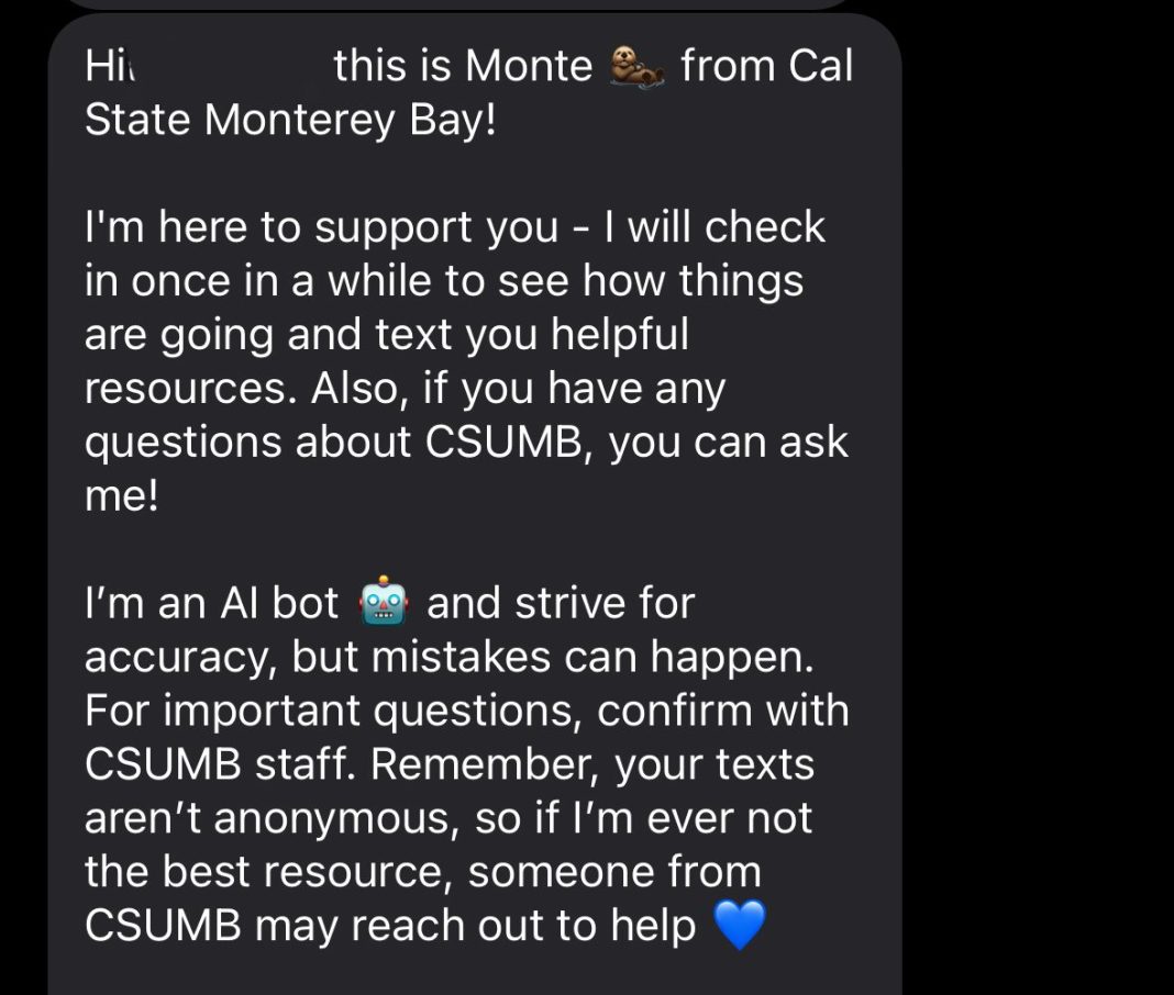 Meet Monte 2.0: AI Chatbot launches at CSUMB - The Lutrinae
